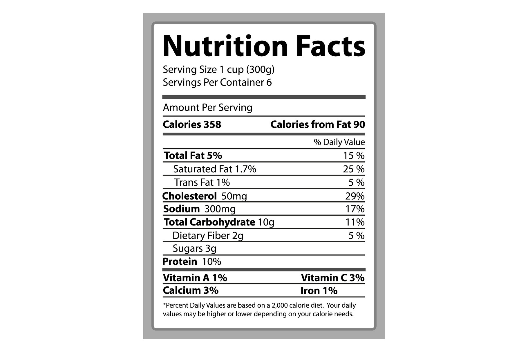 Nutrition Facts Paper and Info Vector Illustration | Graphic Objects ...