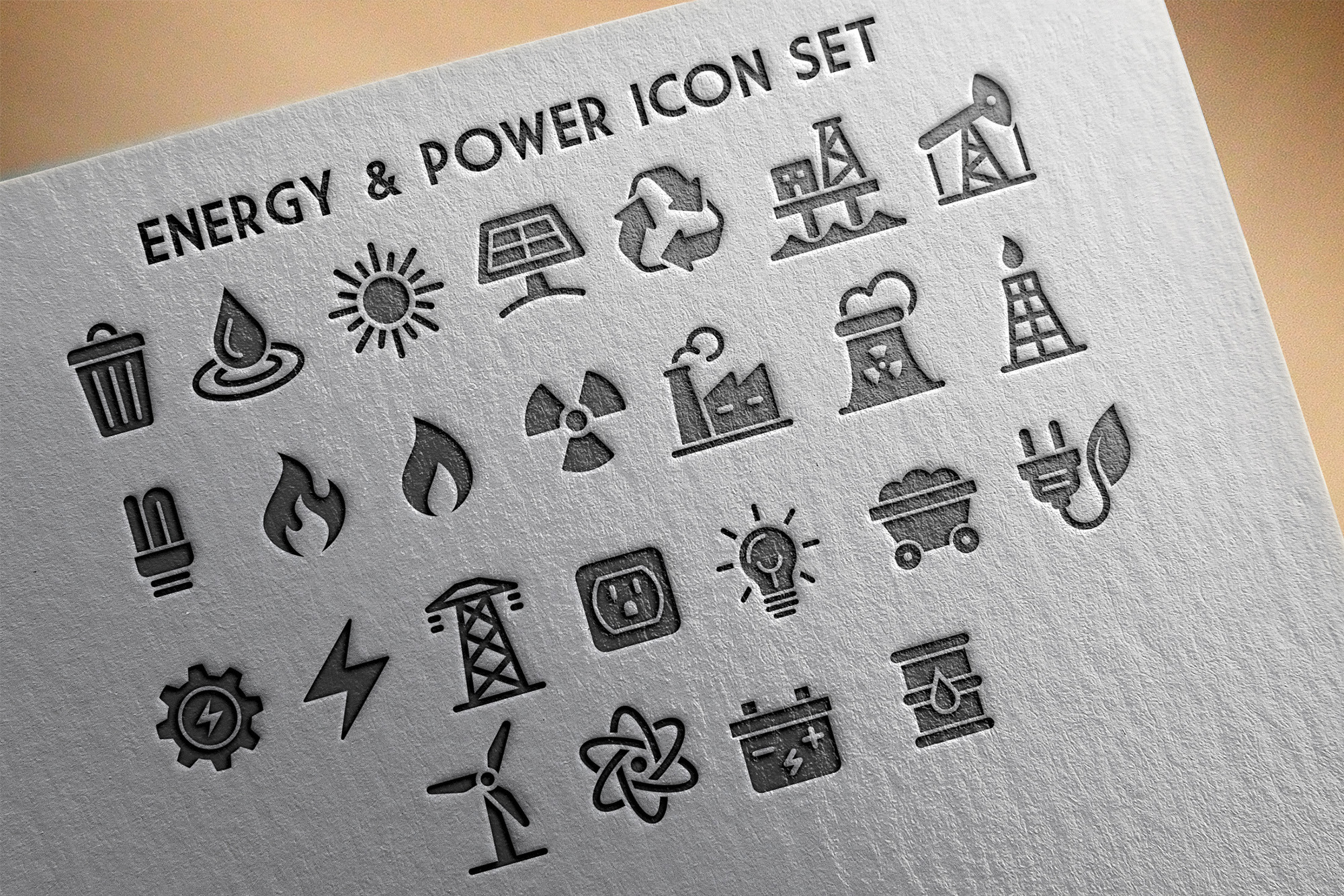 25 Energy and Power Icon Set, an Icon by FourLeafLover