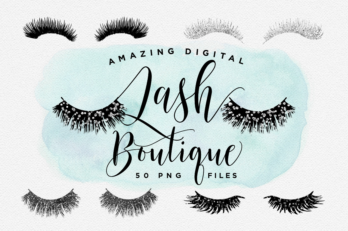 Digital Lash Boutique - Eye Lashes, an Illustration by Indie Grace Design