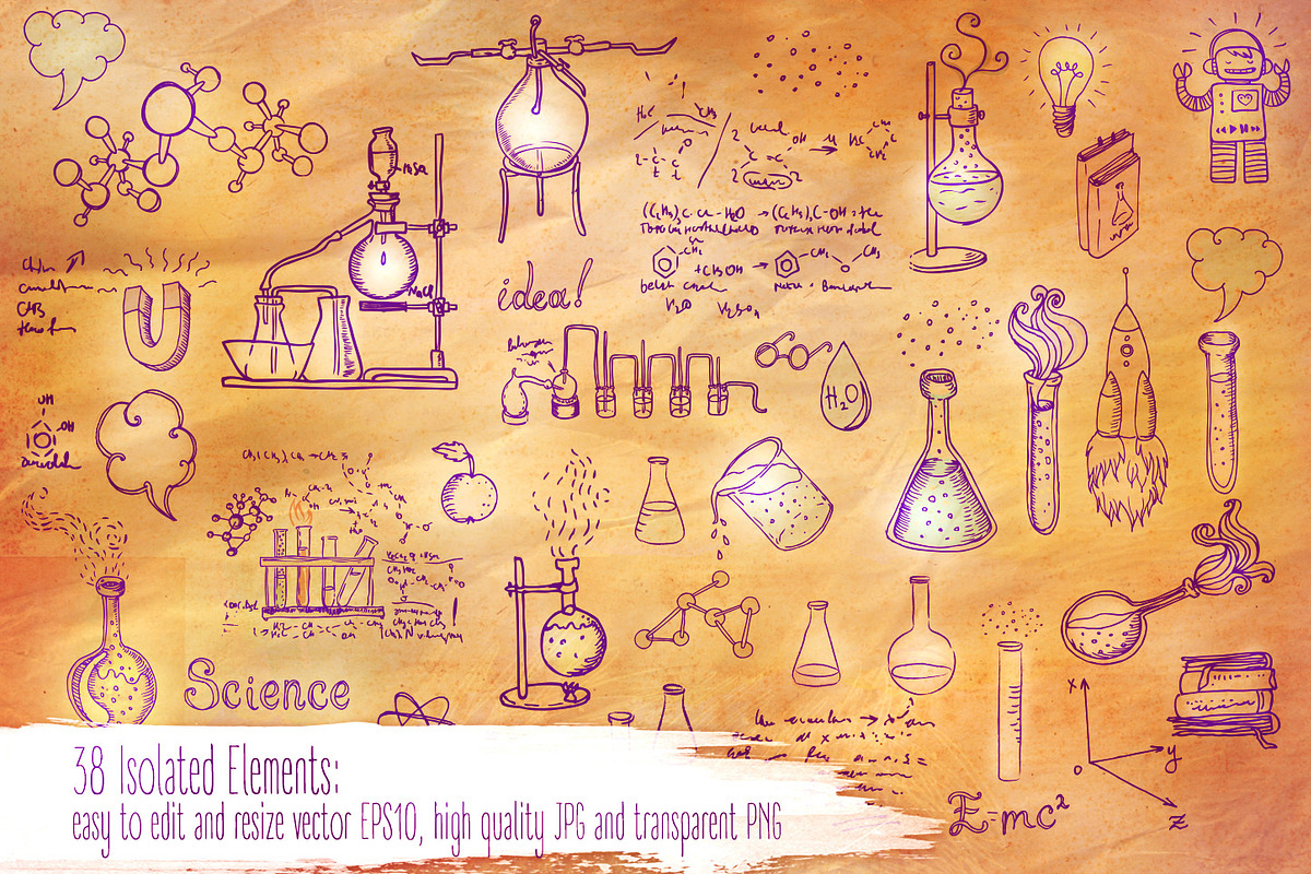 Vintage Science, an Education Illustration by Varvara Gorbash