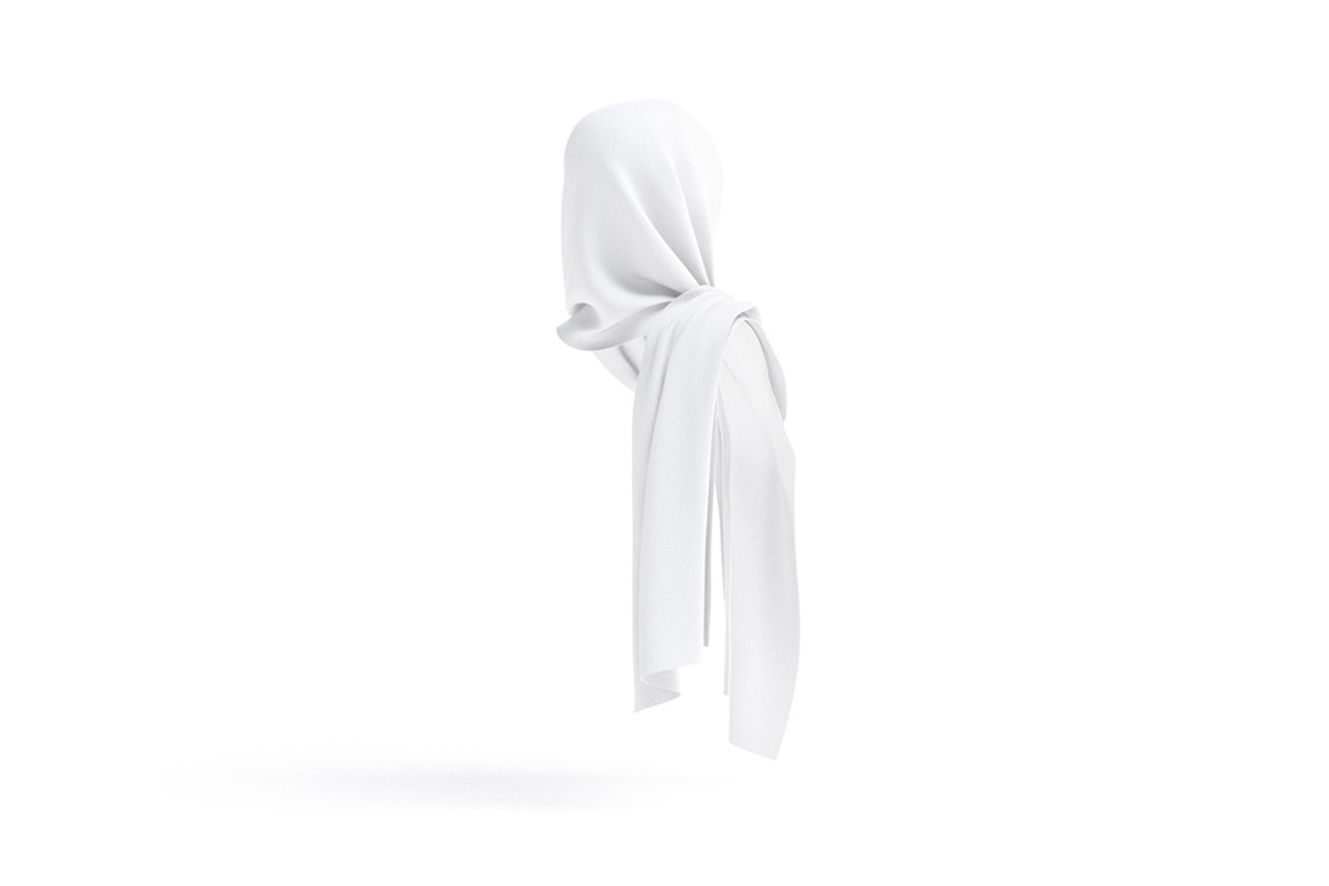 White Women's Muslim Shayla 3D Model, an Object 3D Model by rebrandy
