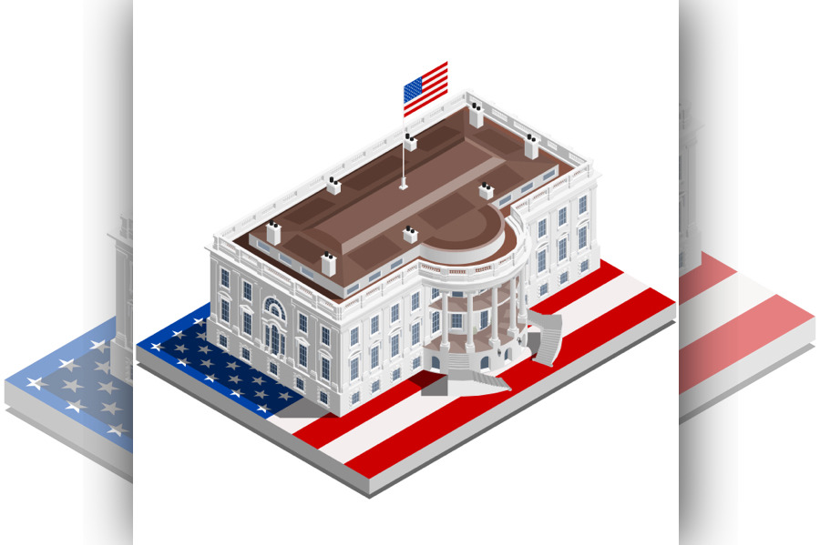 Election Infographic USA White House | People Illustrations ~ Creative ...