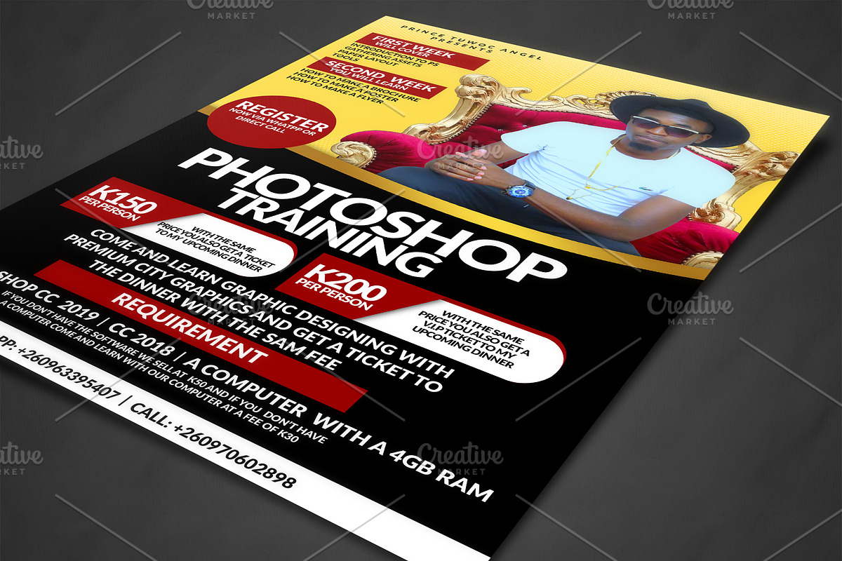 Photoshop Training Flyer Template