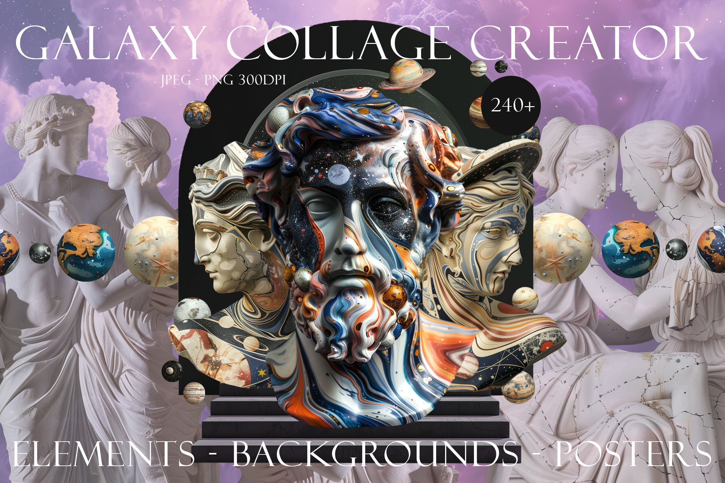 Galaxy collage creator, an Object Graphic by Chikovnaya