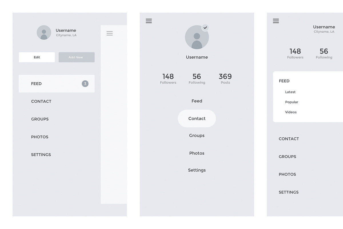 Codama iOS Wireframe UI Kit, a Wireframe Template by Yaroslav Zaitsev