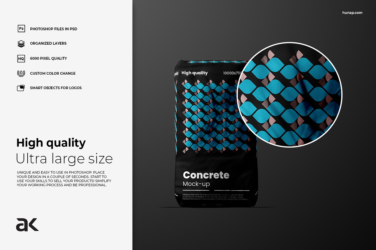 Concrete/Cement Mockup, a Product Mockup by kapor - hunap studio