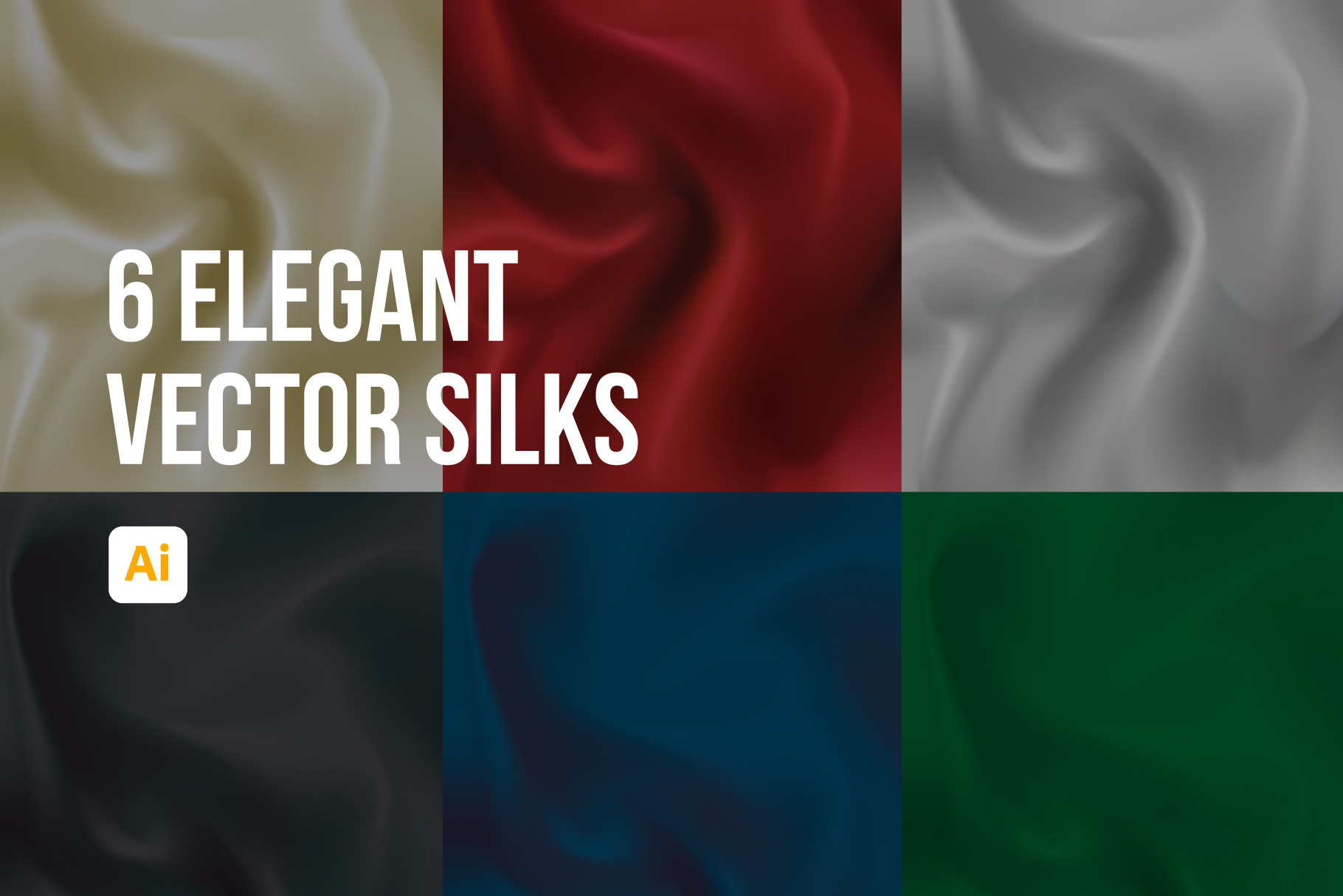 6 Vector Silks, a Texture Graphic by Loudoun Design Co.