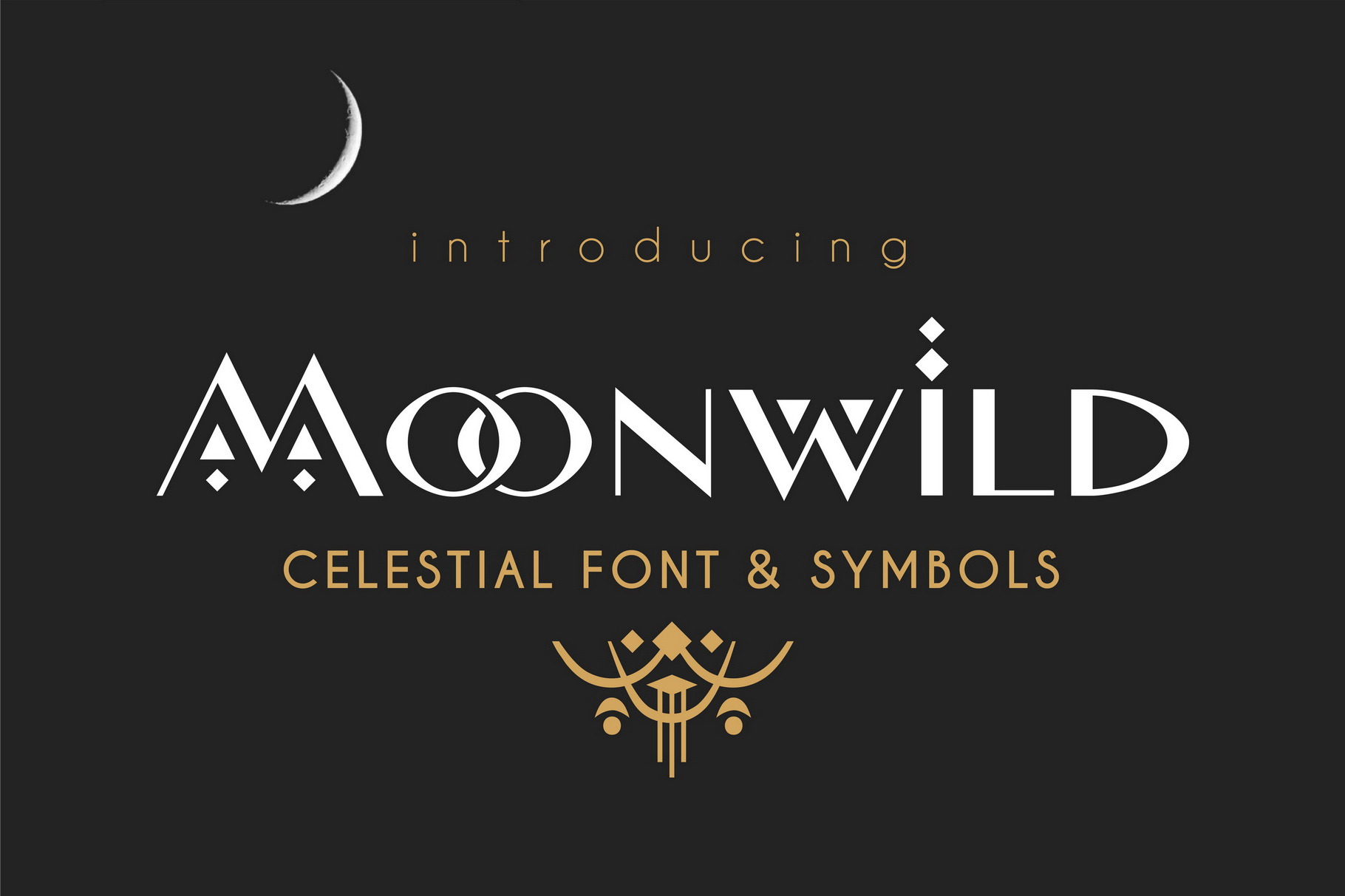 Moonwild - Celestial Font & Symbols, a Sans Serif Font by Struvictory.art