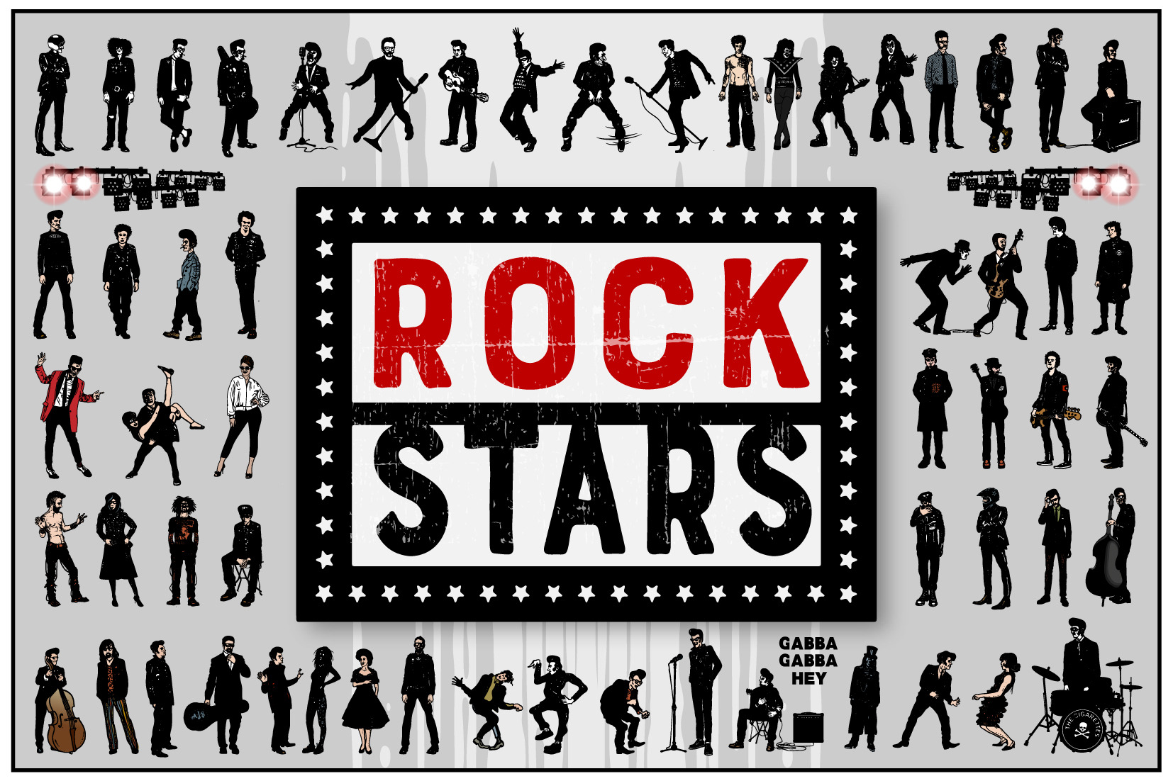 Rock stars, an Illustration by Vector Clash | Creative Market