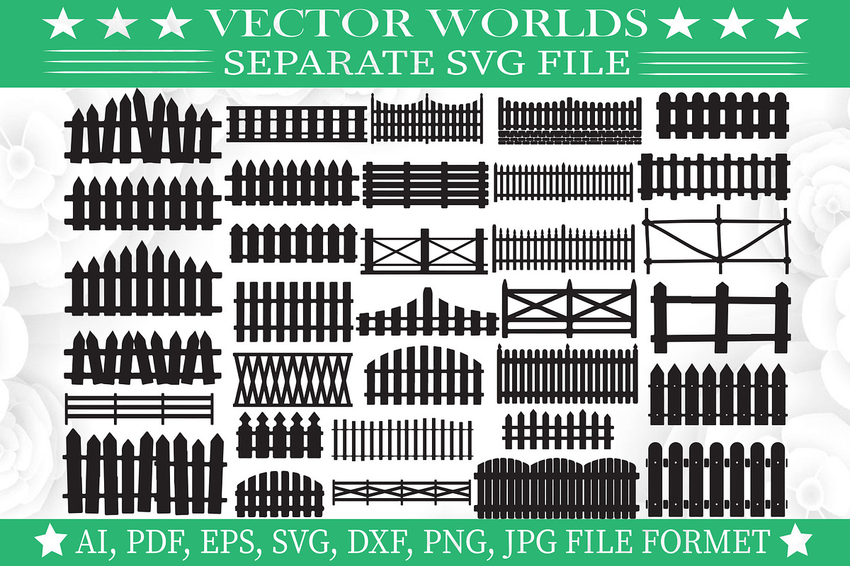 Wooden Fence Svg, Fence, Wood Svg, an Object Graphic by VectorWorlds