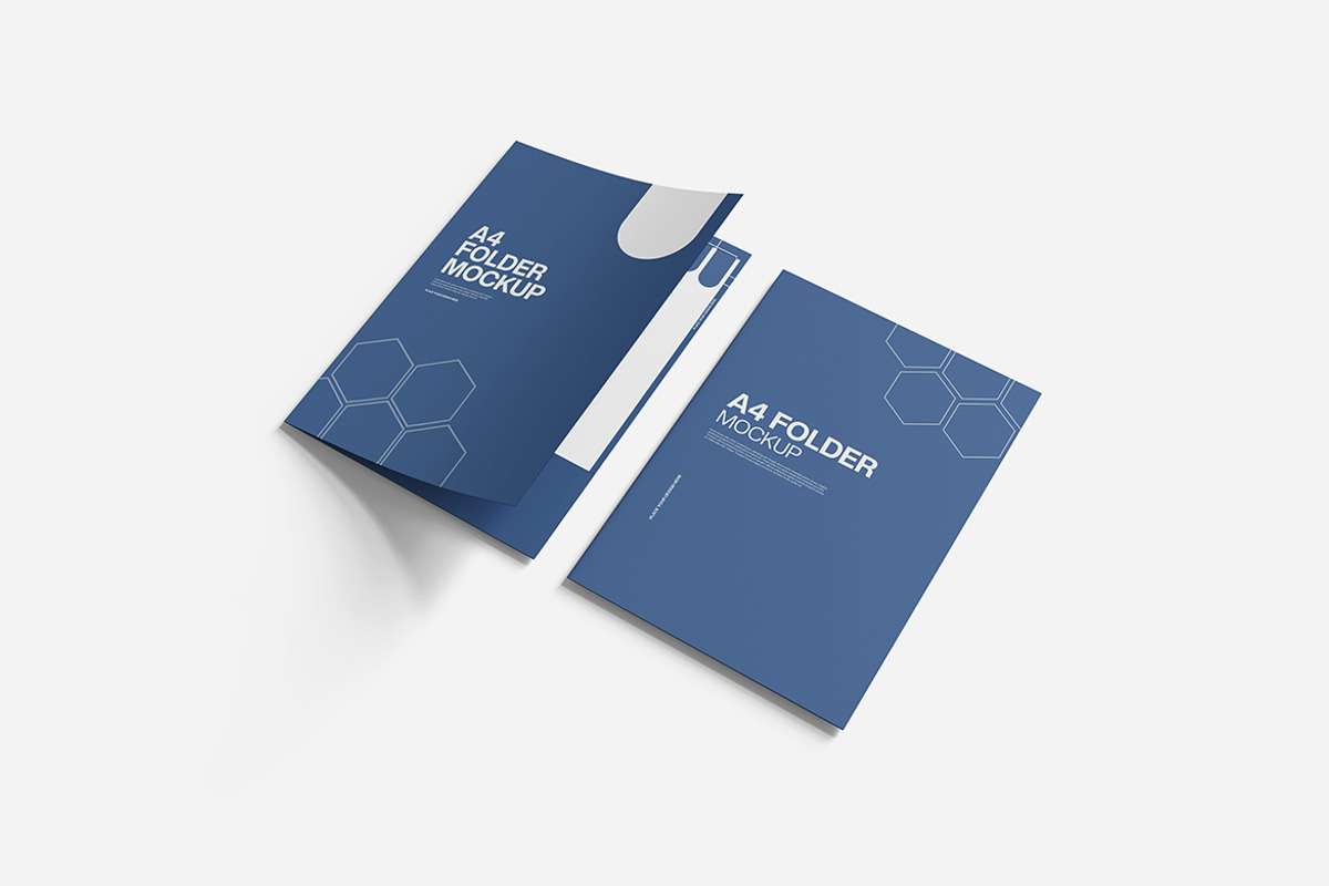 A4 Folder Mockup, a Product Mockup by Indah