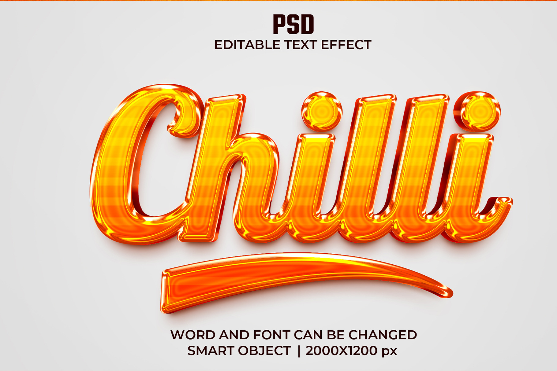 Chilli 3d Editable Text Effect Style, a Layer Style Add-On by bdrobin ...