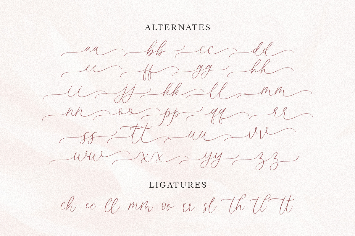 Adeline - Modern Light Calligraphy, a Script Font by Bale Type