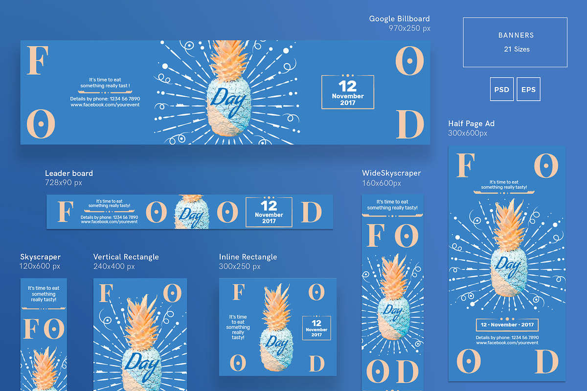 Mega Bundle | Food Day, a Poster Template by Amber Graphics