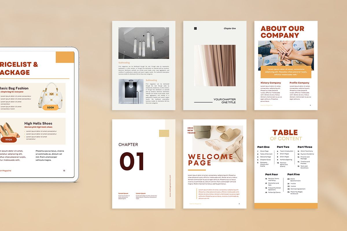 Fauget Fashion Magazine Template
