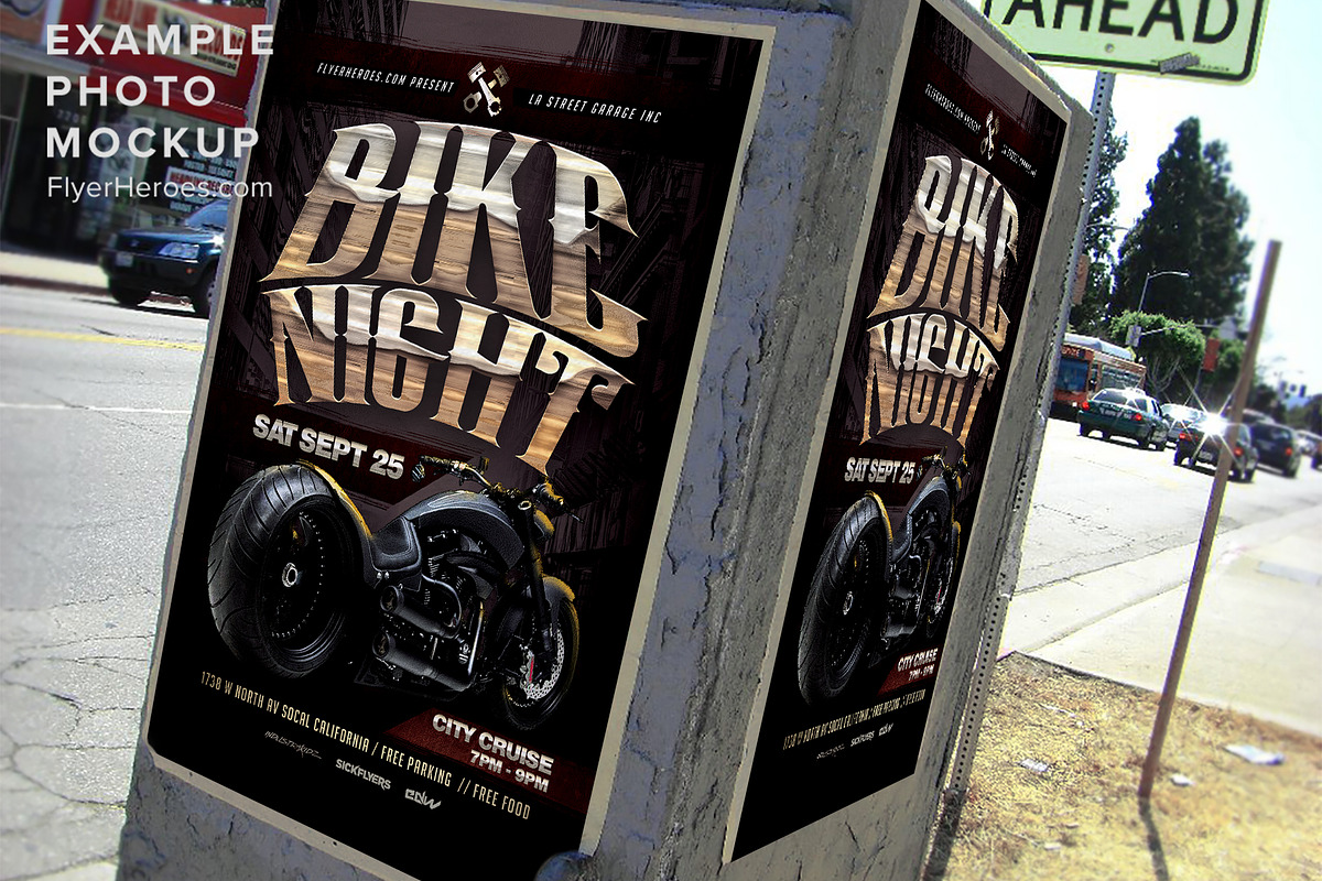Bike Night Flyer Template, a Flyer Template by FlyerHeroes