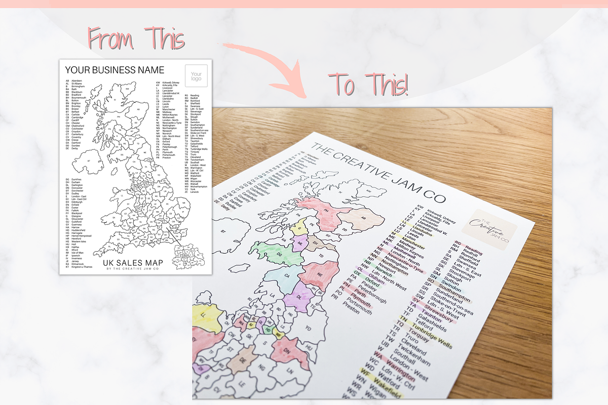 UK Sales Postcode Map