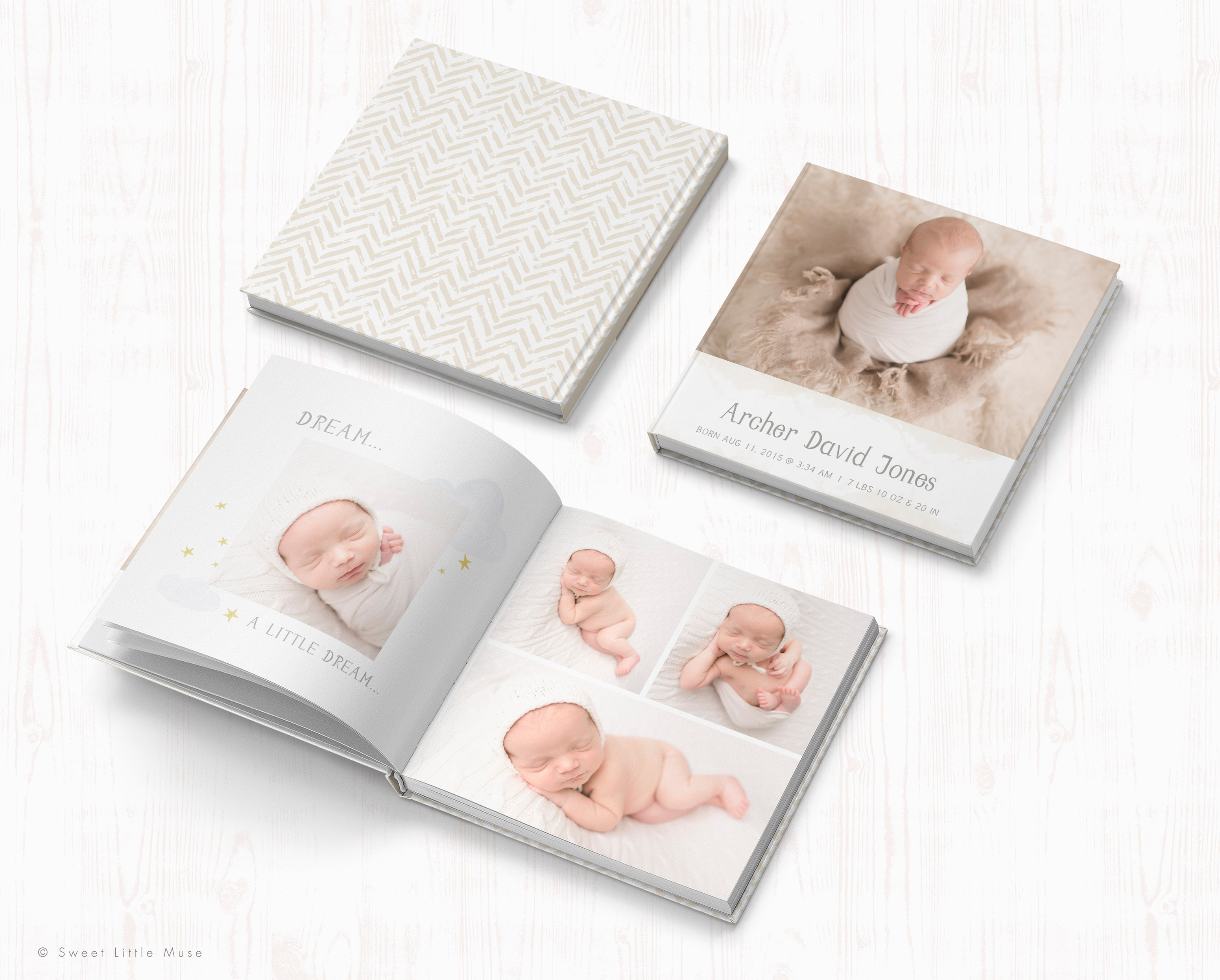 Photo Book Template - Baby Boy Album, a Templates & Theme by Sweet ...