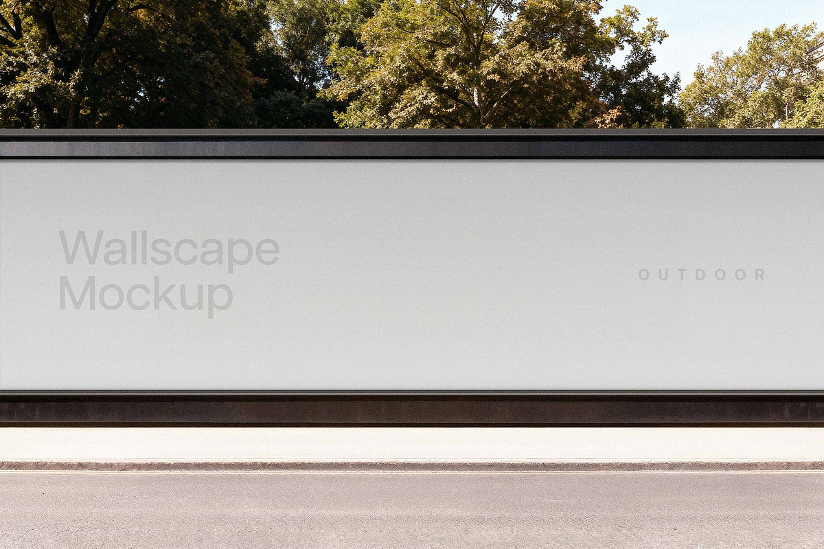 Outdoor Wallscape Mockup, an Advertising Mockup by Design Squad