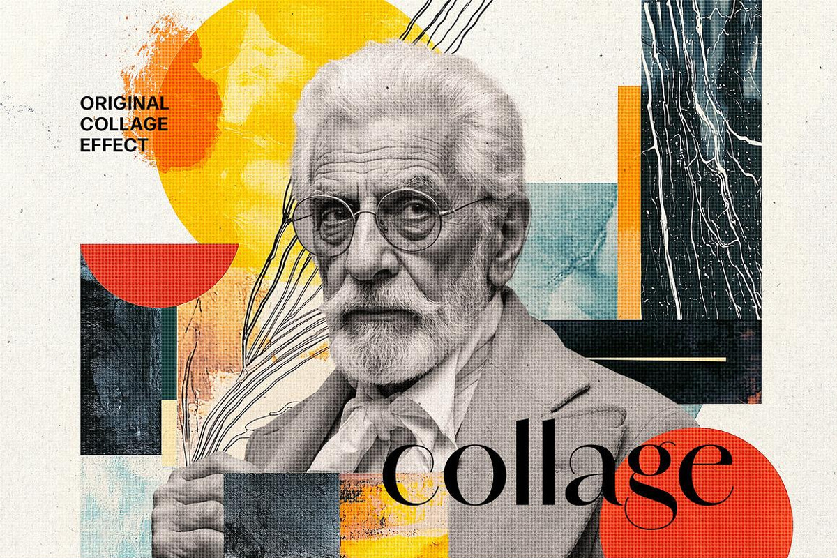 Collage Elements & Effects Bundle, a Graphic by pixelbuddha.net