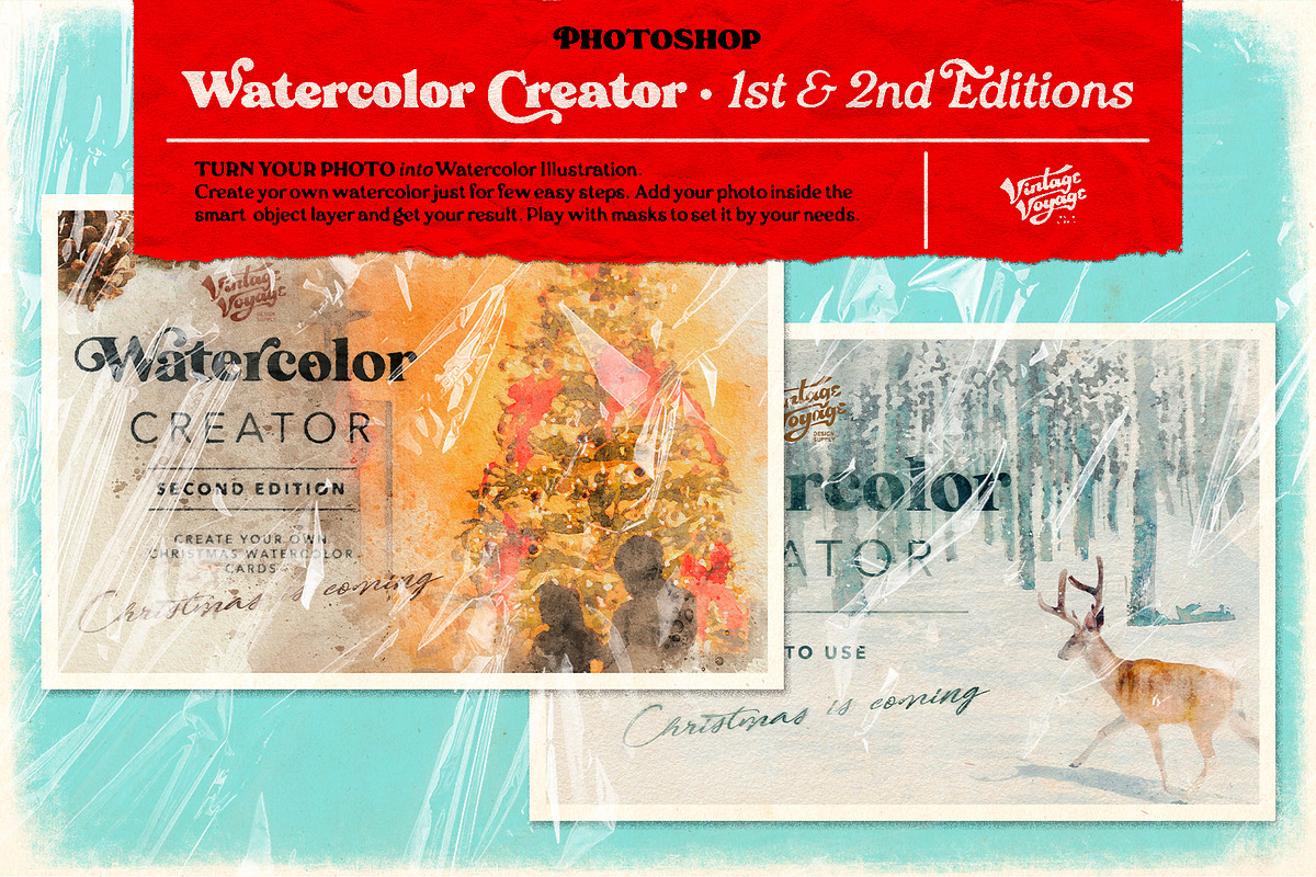 Photoshop Creator's Bundle • 7 in 1, an Action Add-On by Vintage Voyage ...