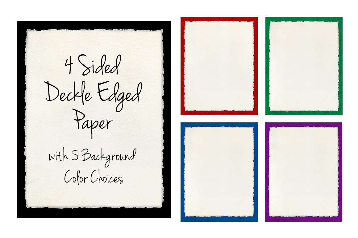 Deckled Edge Paper, a Background Graphic by David Schrader | Creative ...