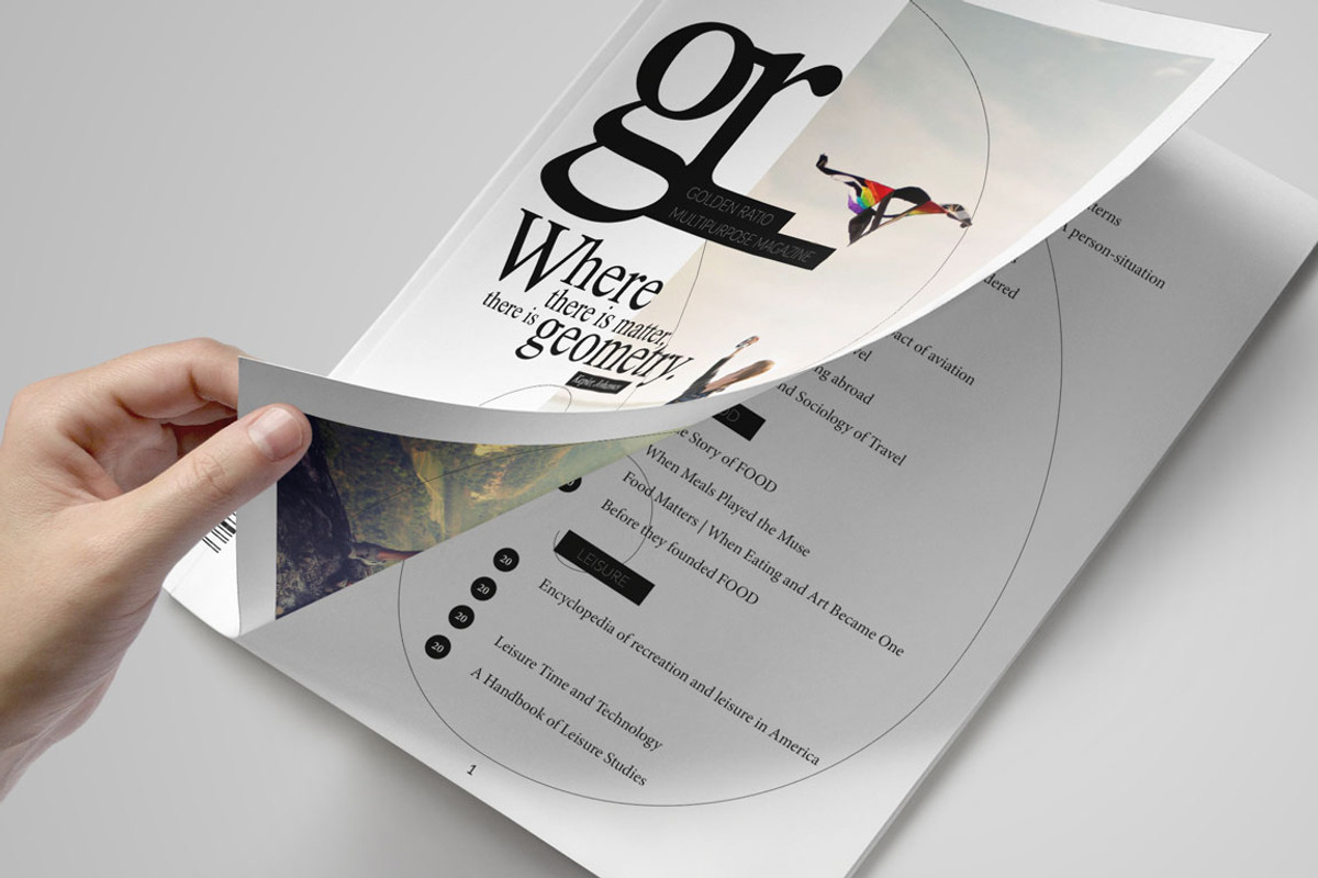 Golden Ratio Magazine Template, a Magazine Template by DesignSomething