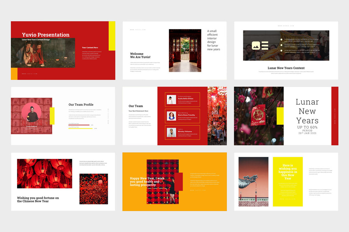 Yuvio : Lunar New Year Powerpoint, a Presentation Template by Punkl Camp