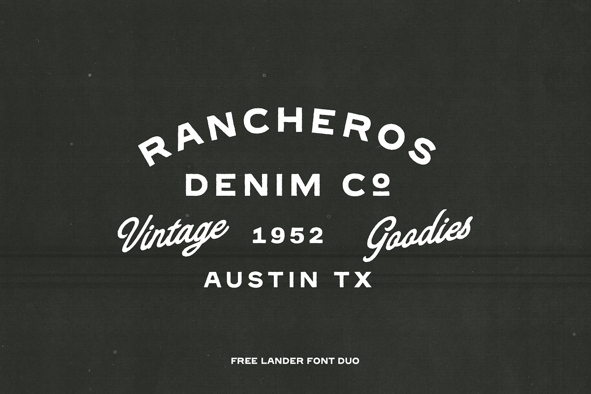 Free Lander - Font Duo + Extra, a Handwritten Font by Davide Bassu