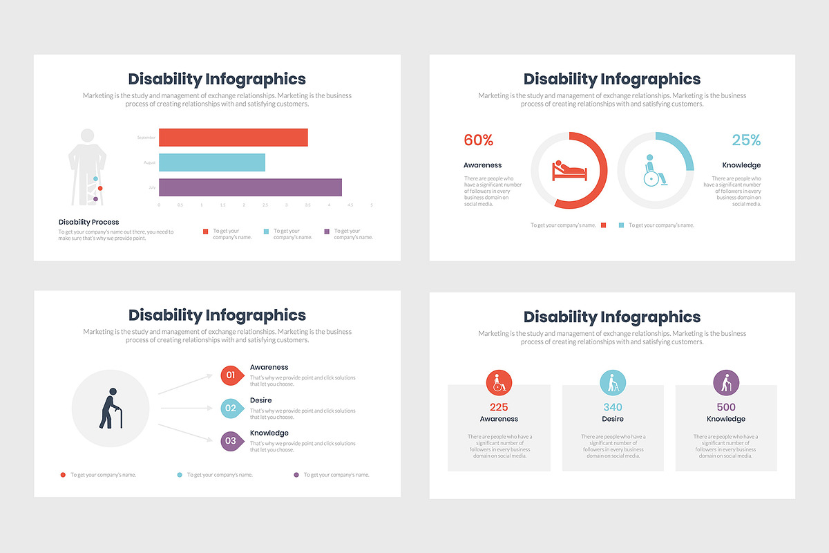 Disability Infographics Template, a Presentation Template by slidequest