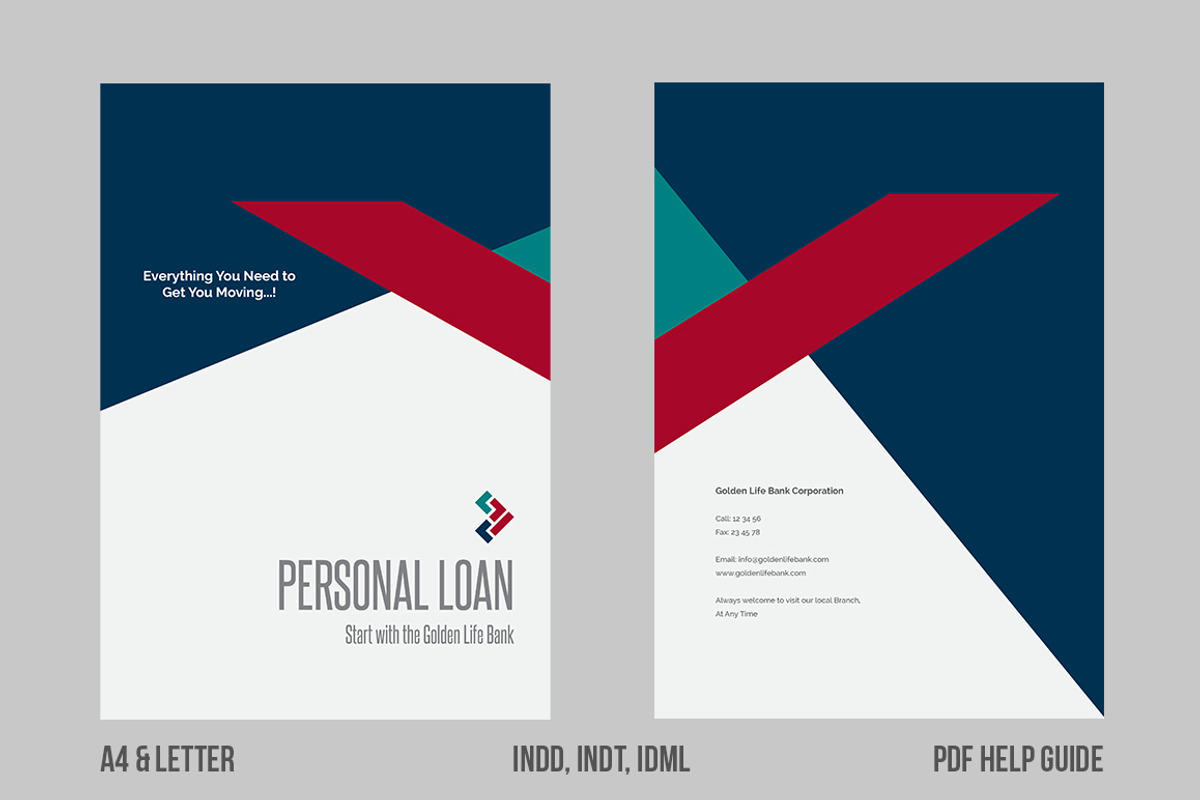 Personal Loan - Banking Brochure, a Brochure Template by Vackground