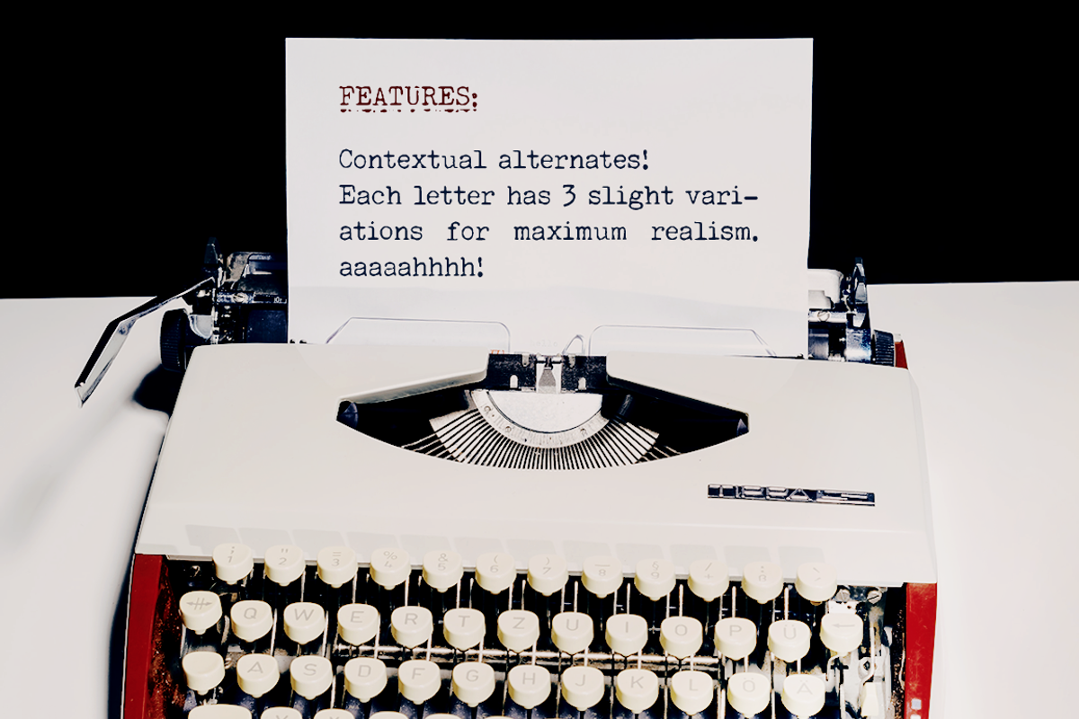 Secretary Typewriter font, a Serif Font by Ana's Fonts