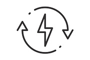 backup power engine icon, an Outline Icon by 007NATALIIA