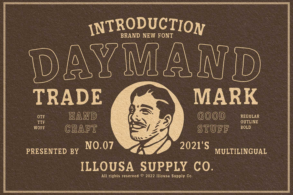 Daymand - Serif Typeface, a Serif Font by Illousa