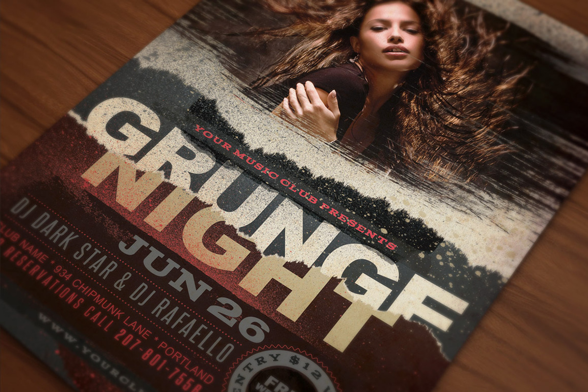 Grunge Flyer Template, a Flyer Template by JumboDesign