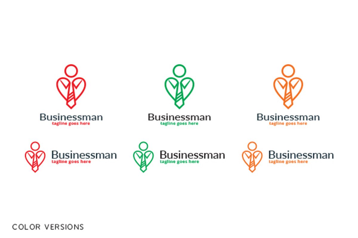 Businessman Logo Template, a Branding & Logo Template by gunaonedesign