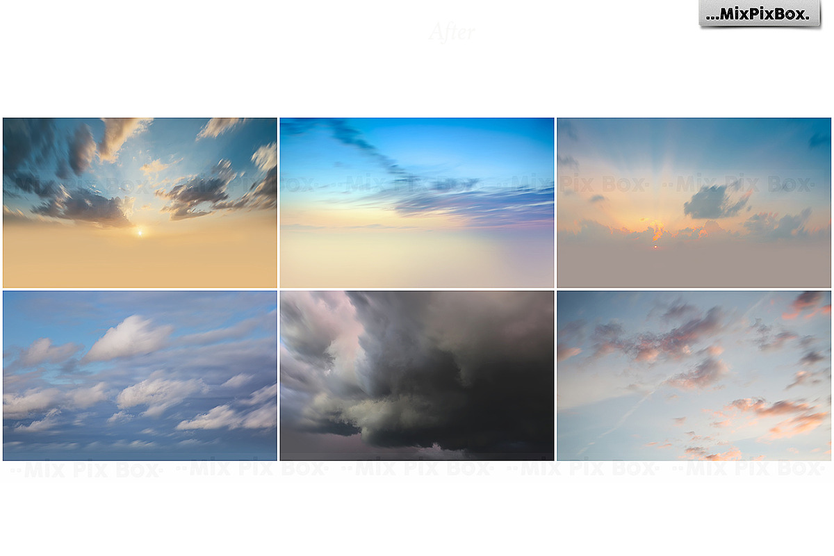 Long Exposure Sky Overlays, an Object Graphic by MixPixBox