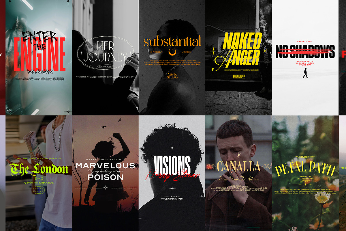 Cinematic Titles Pack Templates
