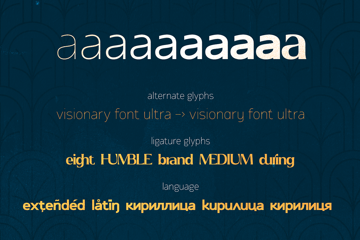 VFU - Visionary Font Ultra typeface