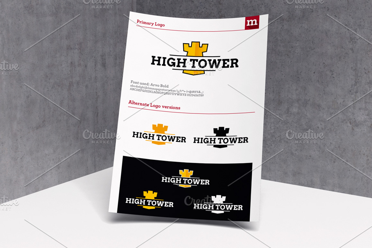 High Tower logo template, a Branding & Logo Template by Mel Graphic Design