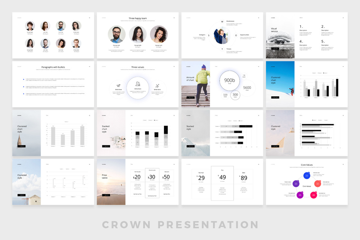 CROWN Powerpoint Template, a Presentation Template by ShapeSlide ...