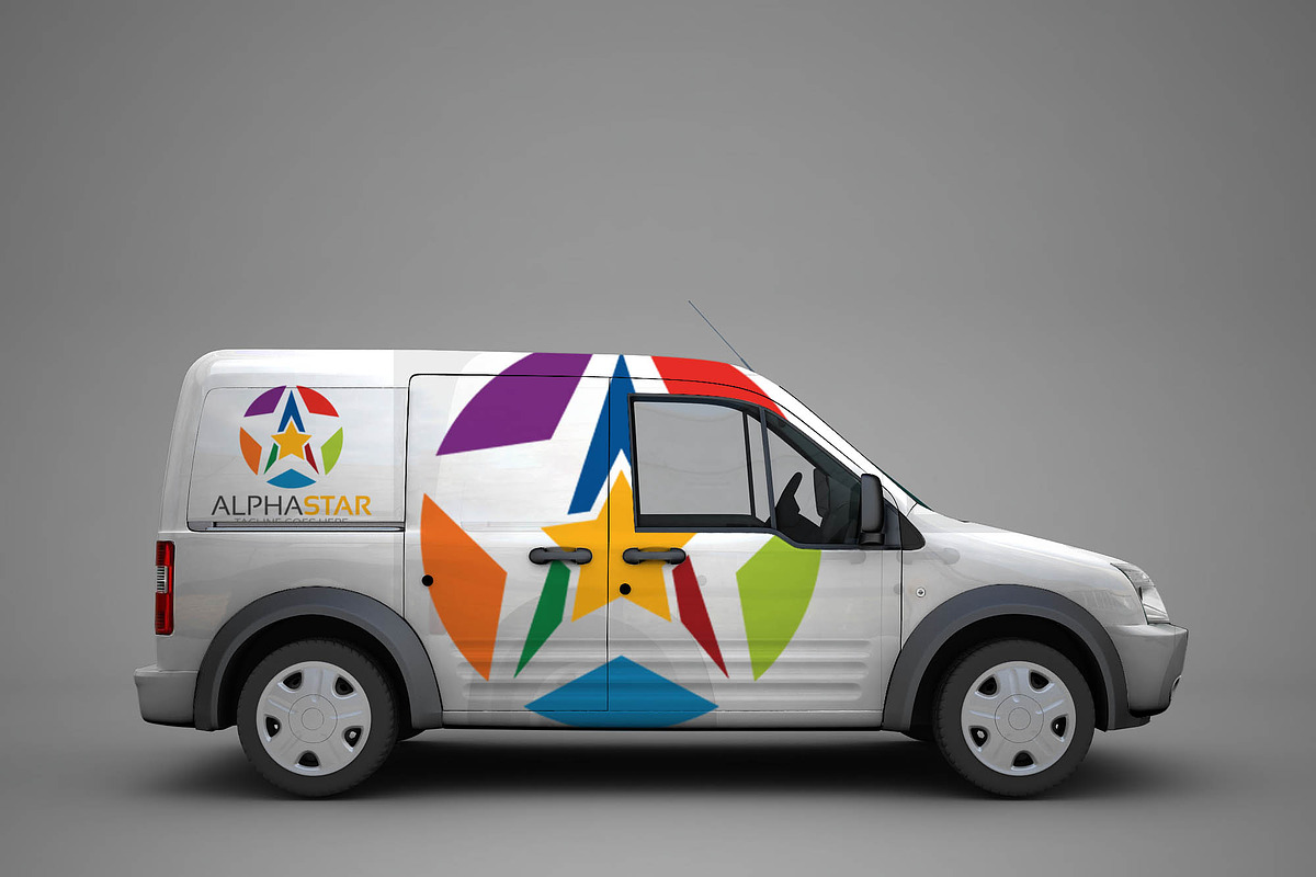 Alpha Star Logo - A Letter, a Branding & Logo Template by Josuf Media