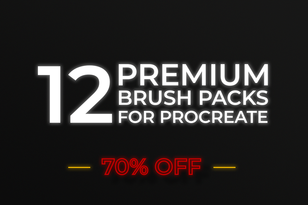 Procreate Bundle 70% OFF, a Brush Add-On by BrushUp
