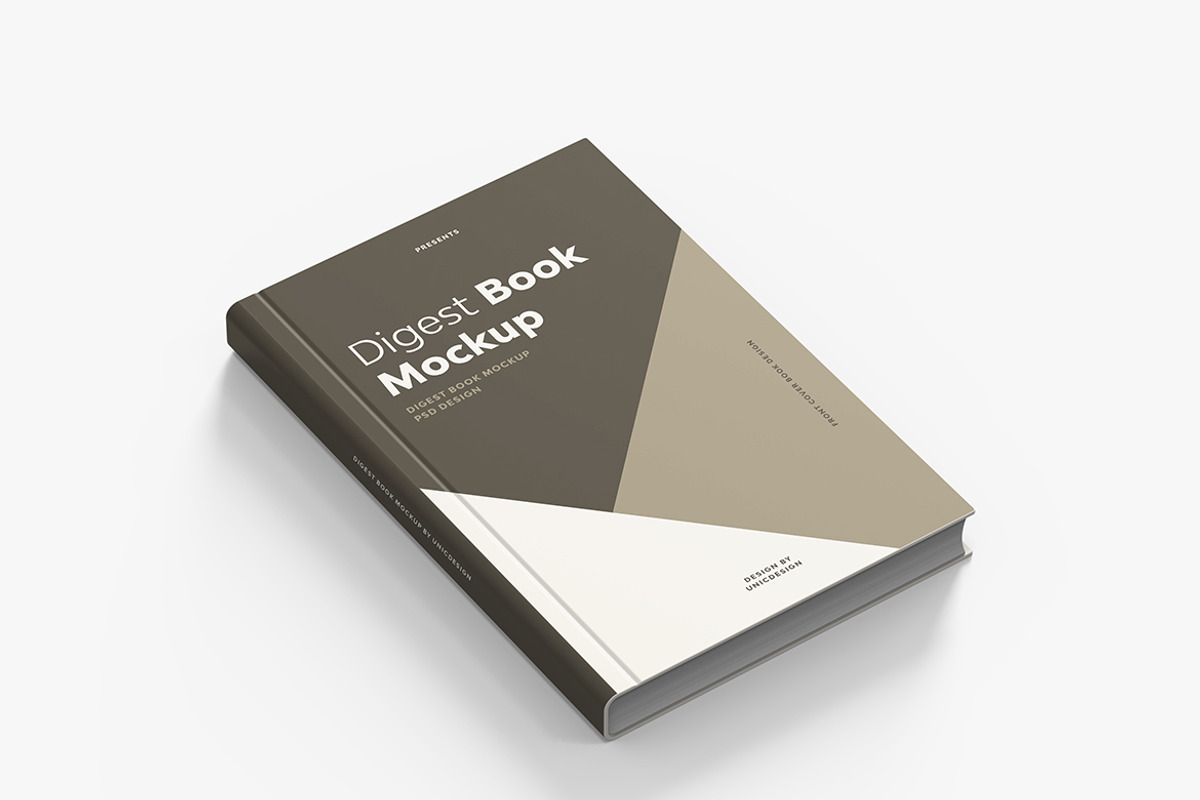 Digest Book Mockup, a Books & Magazine Mockup by UnicDesign