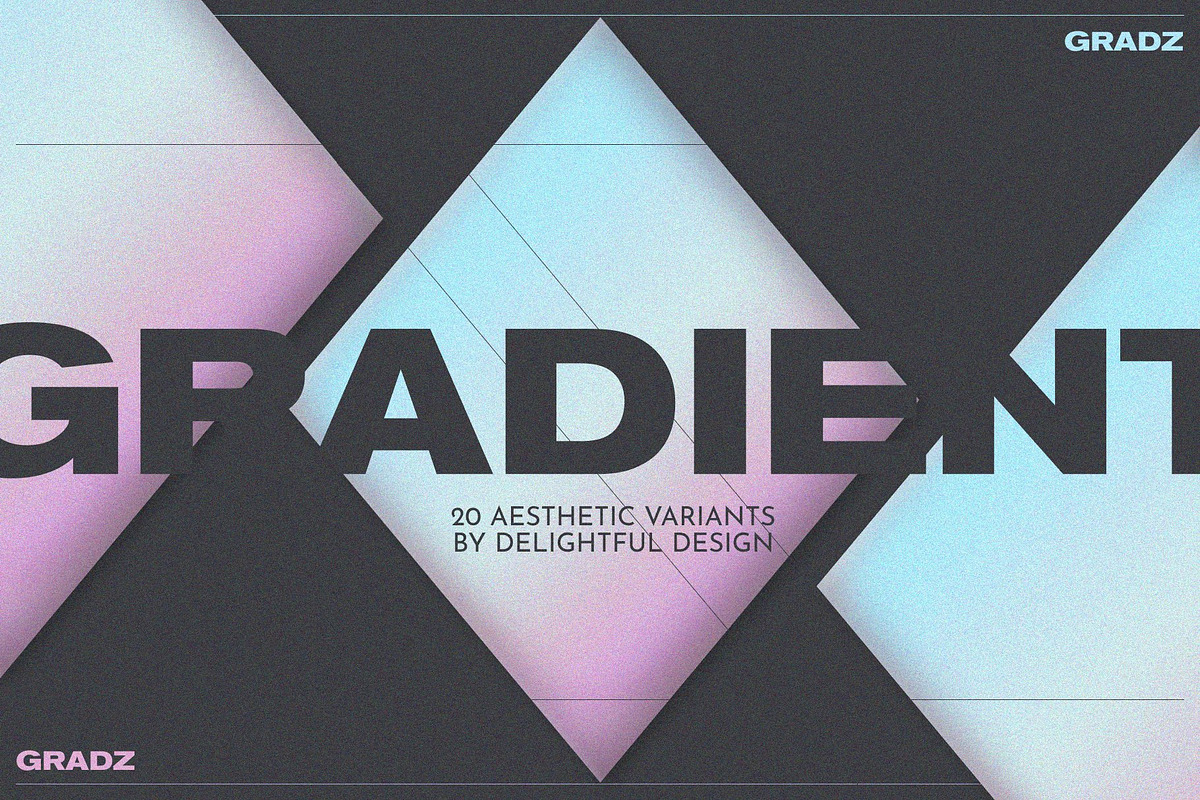 GRDNT: Gradient Grain Bundle, a Texture Graphic by Delightful Design