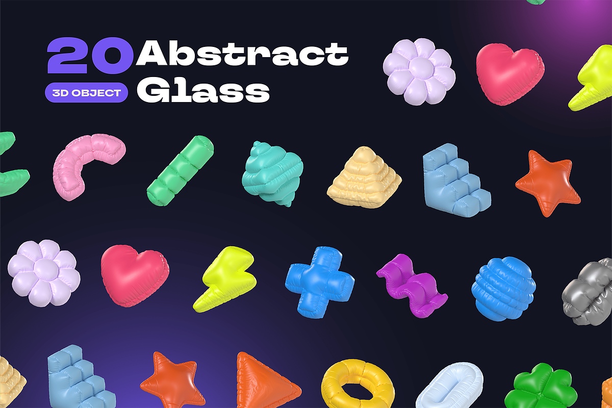 Abstract Balloon 3D, an Object 3D Model by kerismaker