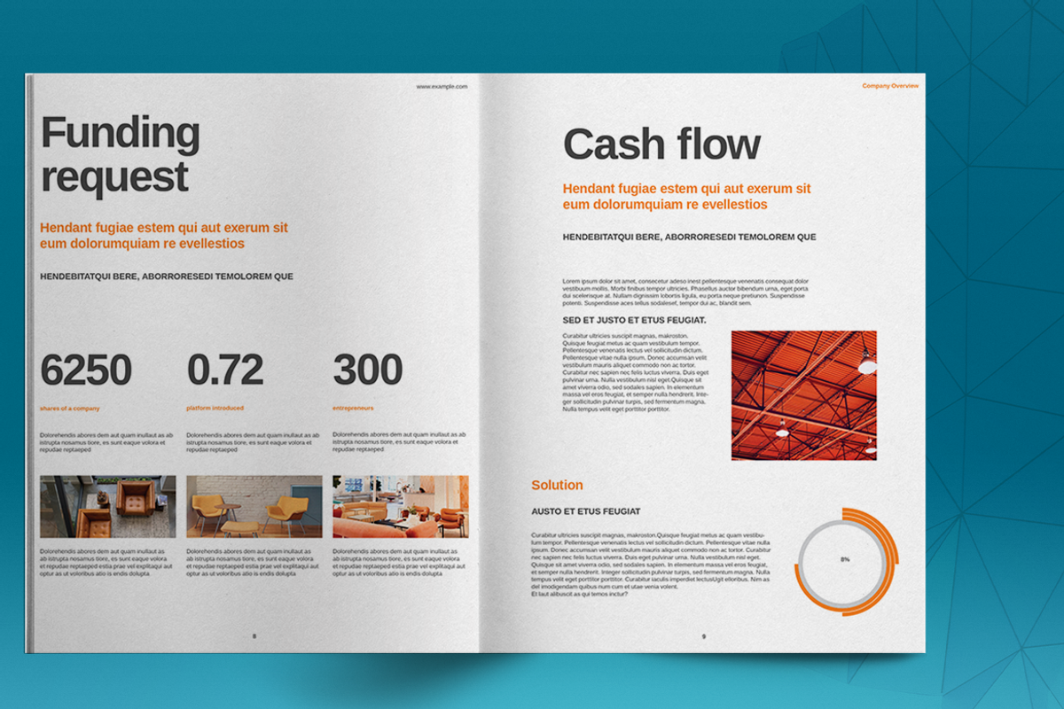 Orange Brochure Layout