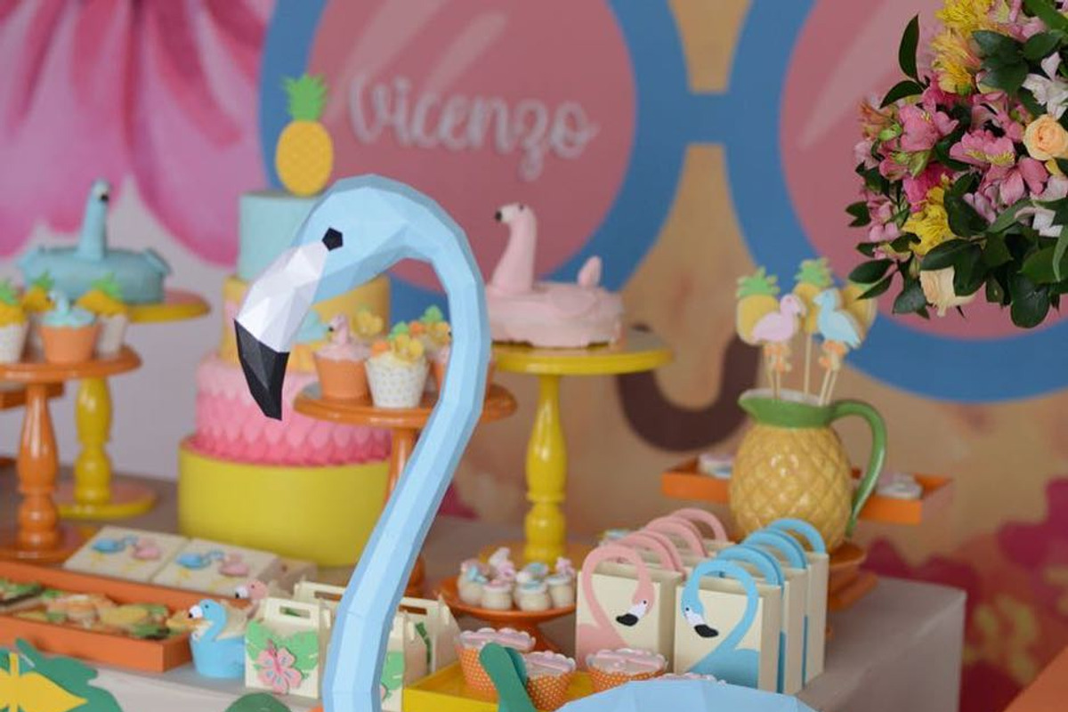 DIY Flamingo 3D model template, a Templates & Theme by PolyFish