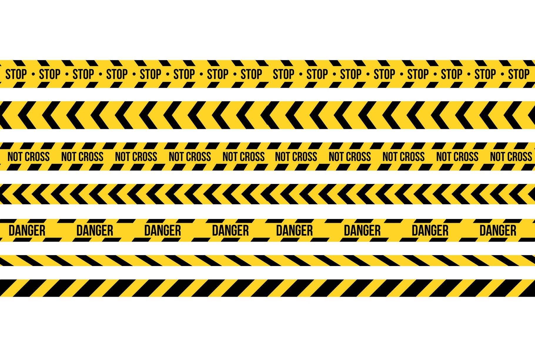 Police stripe tapes, danger border., an Illustration by HAPPY VECTOR