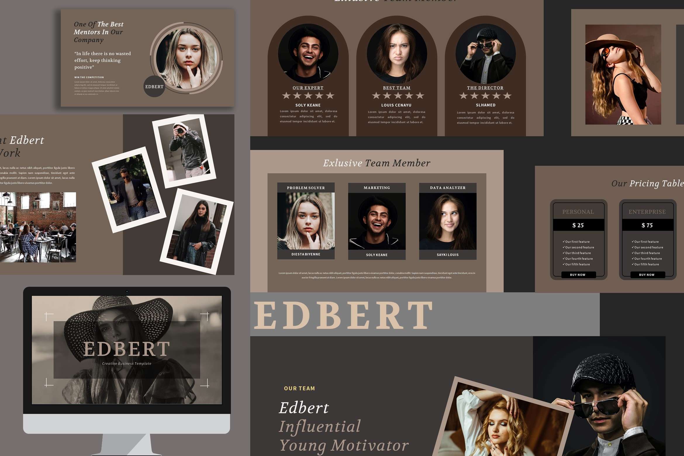 Edbert Powerpoint, a Presentation Template by Font Kingdom
